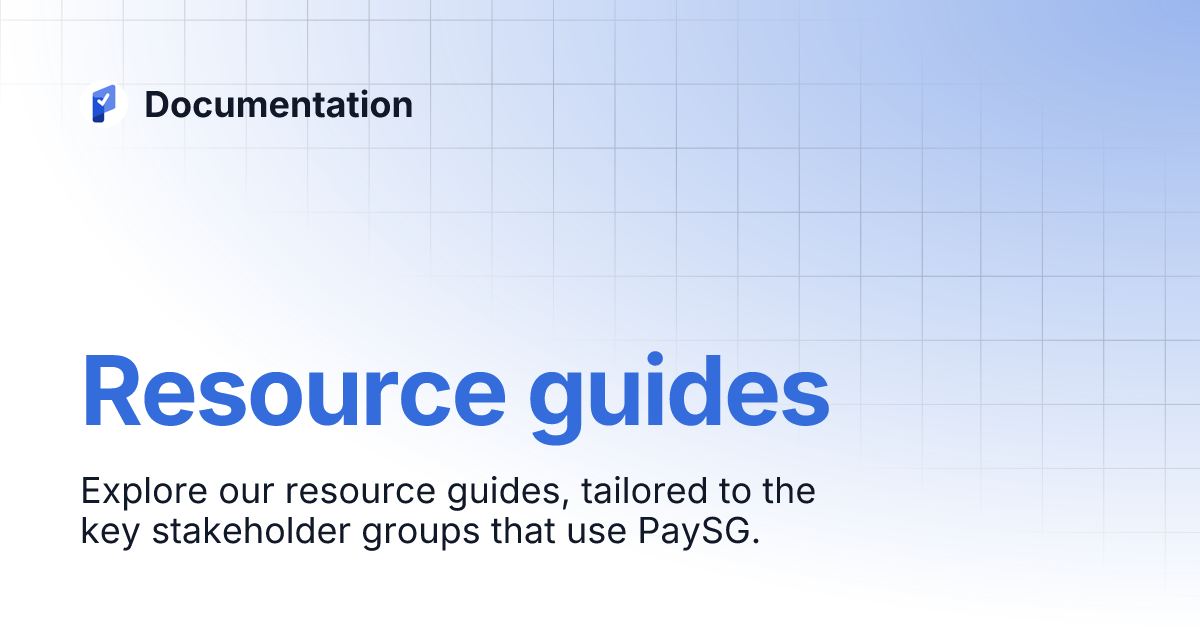 Resource guides | Documentation